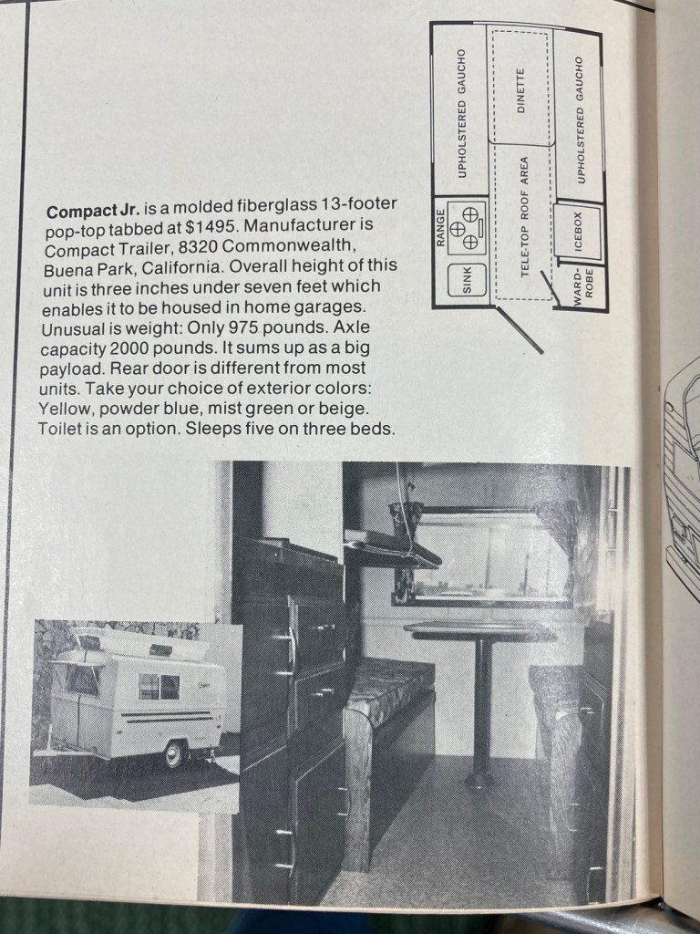 Hunter Compact Fiberglass Campers – A history of the Hunter Compact ...