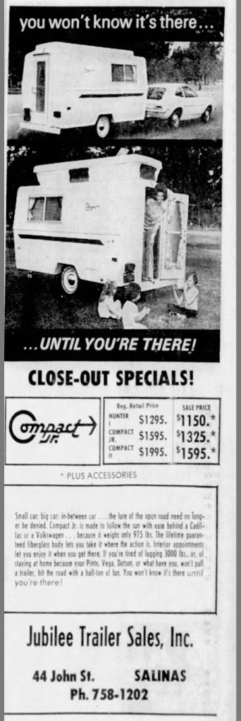 Hunter Compact Fiberglass Campers – A history of the Hunter Compact ...