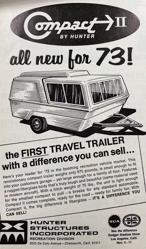 Hunter Compact Fiberglass Campers – A history of the Hunter Compact ...