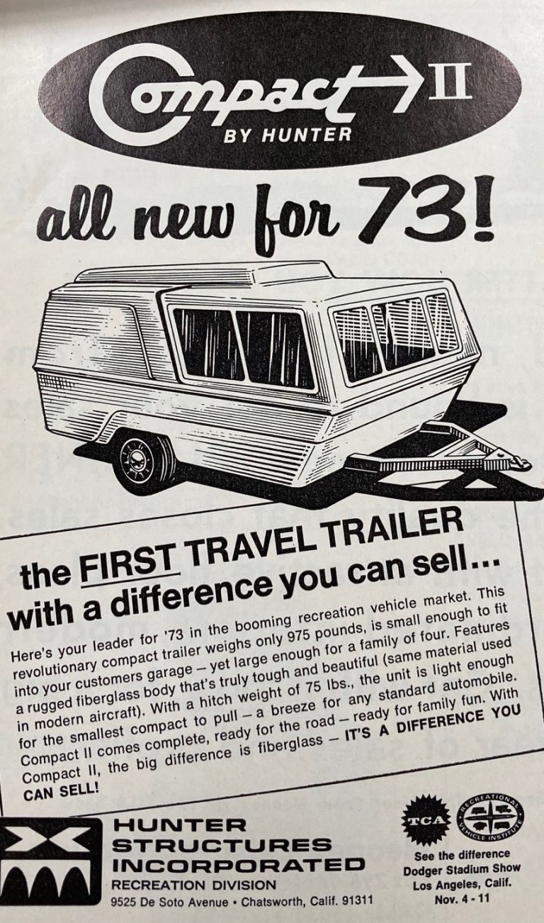 Hunter Compact Fiberglass Campers – A History of the Hunter Compact ...