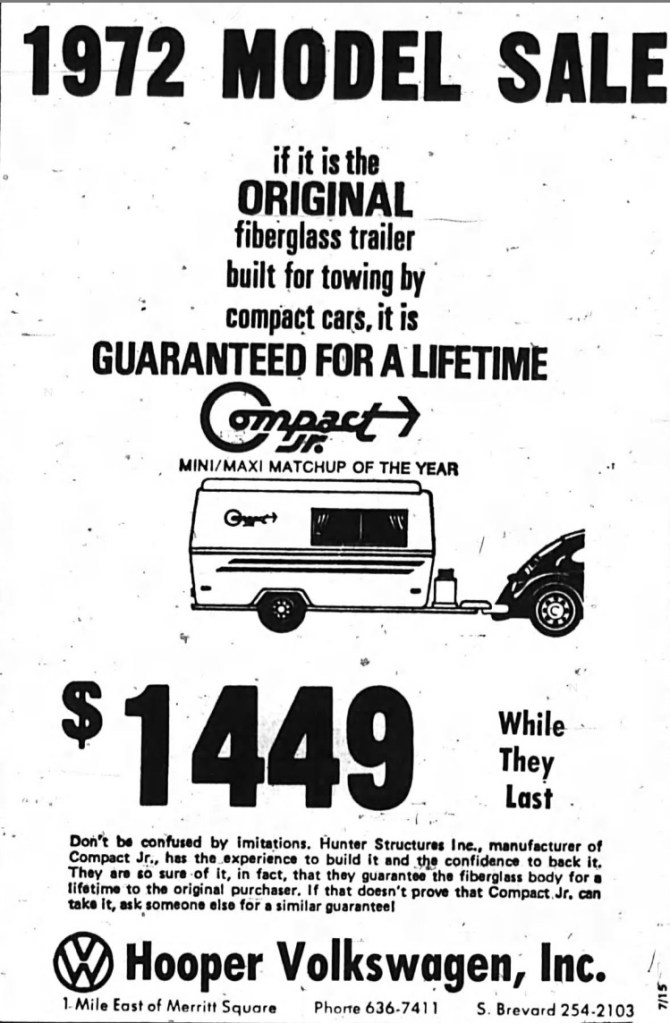 Hunter Compact Fiberglass Campers – A history of the Hunter Compact ...