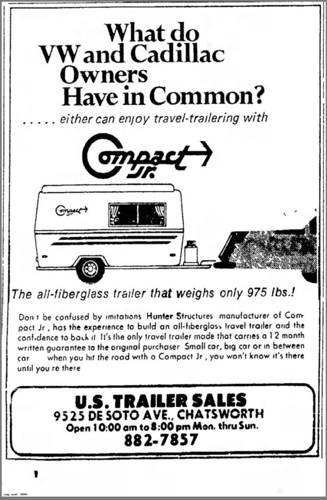 Hunter Compact Fiberglass Campers – A history of the Hunter Compact ...