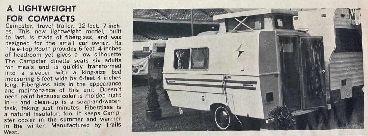 Hunter Compact Fiberglass Campers – A History of the Hunter Compact ...