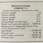 Hunter Compact Fiberglass Campers – A History of the Hunter Compact ...